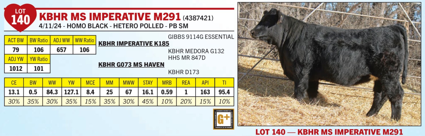 Lot 140: Keller's Broken Heart Ranch - Annual Simmental Bull & Female ...