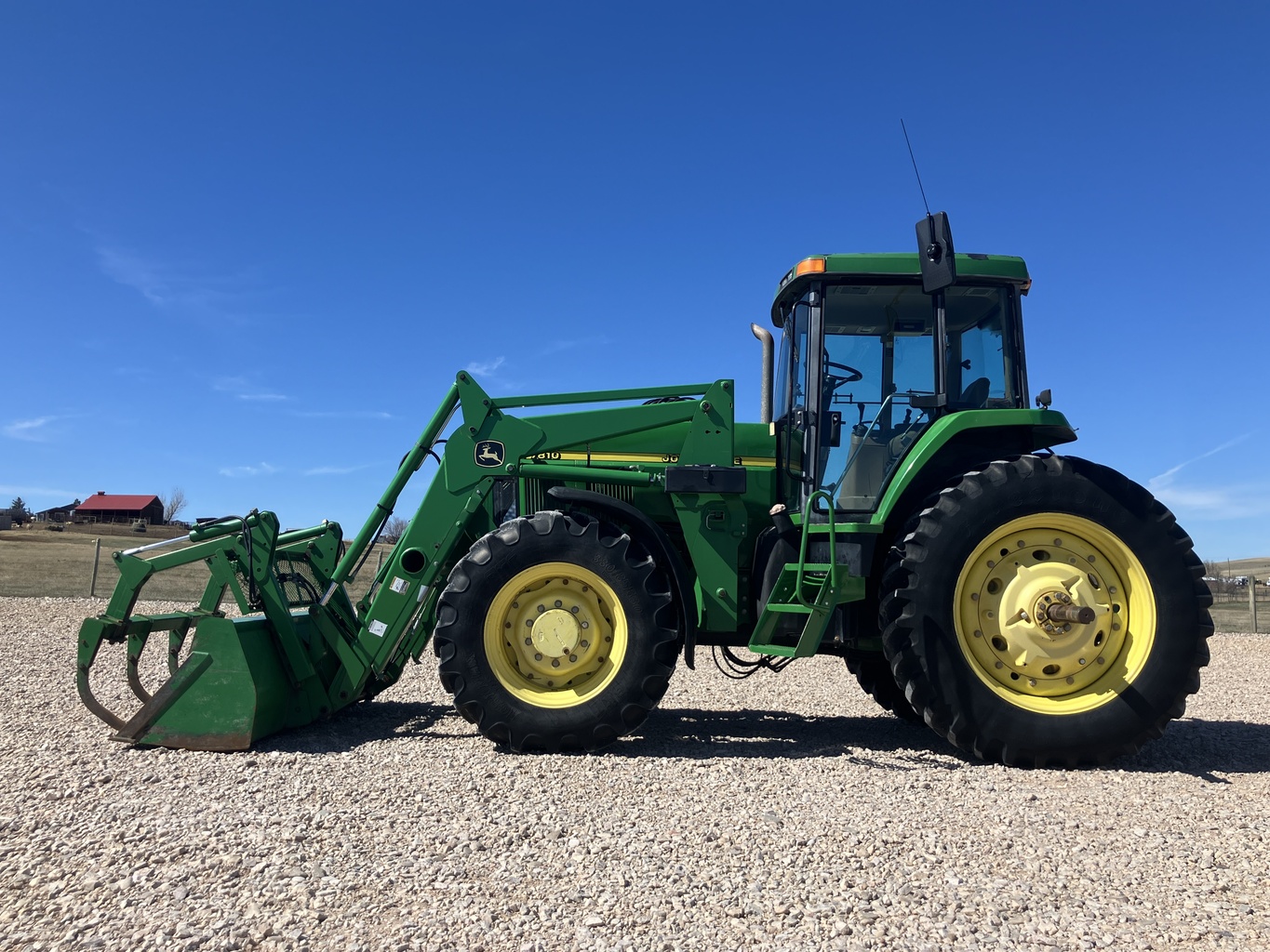 Lot 3913 - '97 JD 7810 MFWD PS w/JD 740 SL Loader. Onsite-Belle Fourche ...
