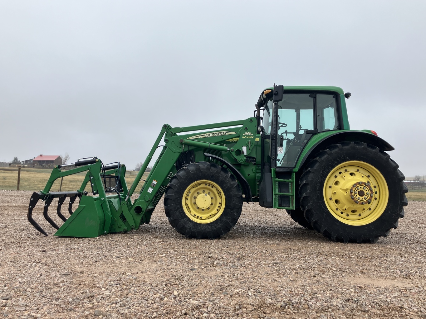 Lot 3914 - '06 JD 7420 MFWD PQ wJD 741 SL Loader. Onsite-Belle Fourche ...