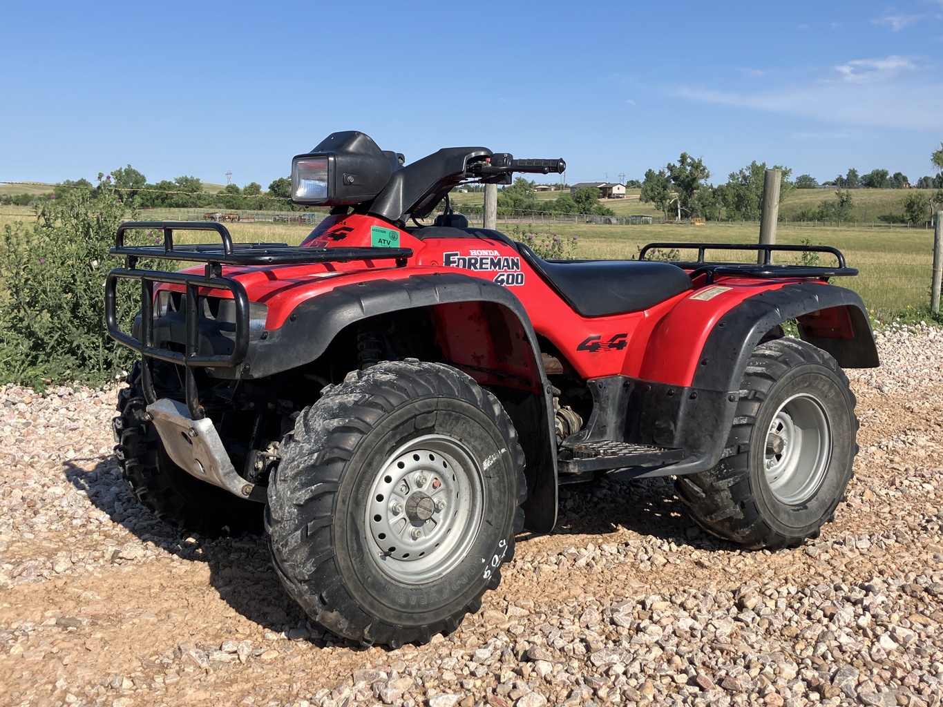Lot 4680 - '98 HONDA FOREMAN 400 4X4 4-WHEELER. ONSITE-BELLE FOURCHE ...