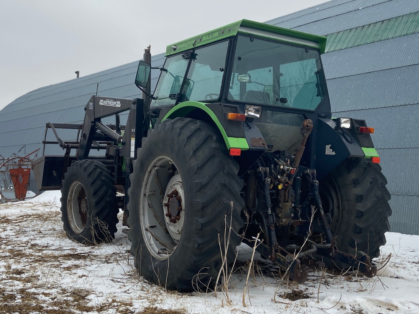 Lot 4924-103 - '88 Deutz Allis 7145 MFWD w/Loader. Sells from Ludlow SD ...