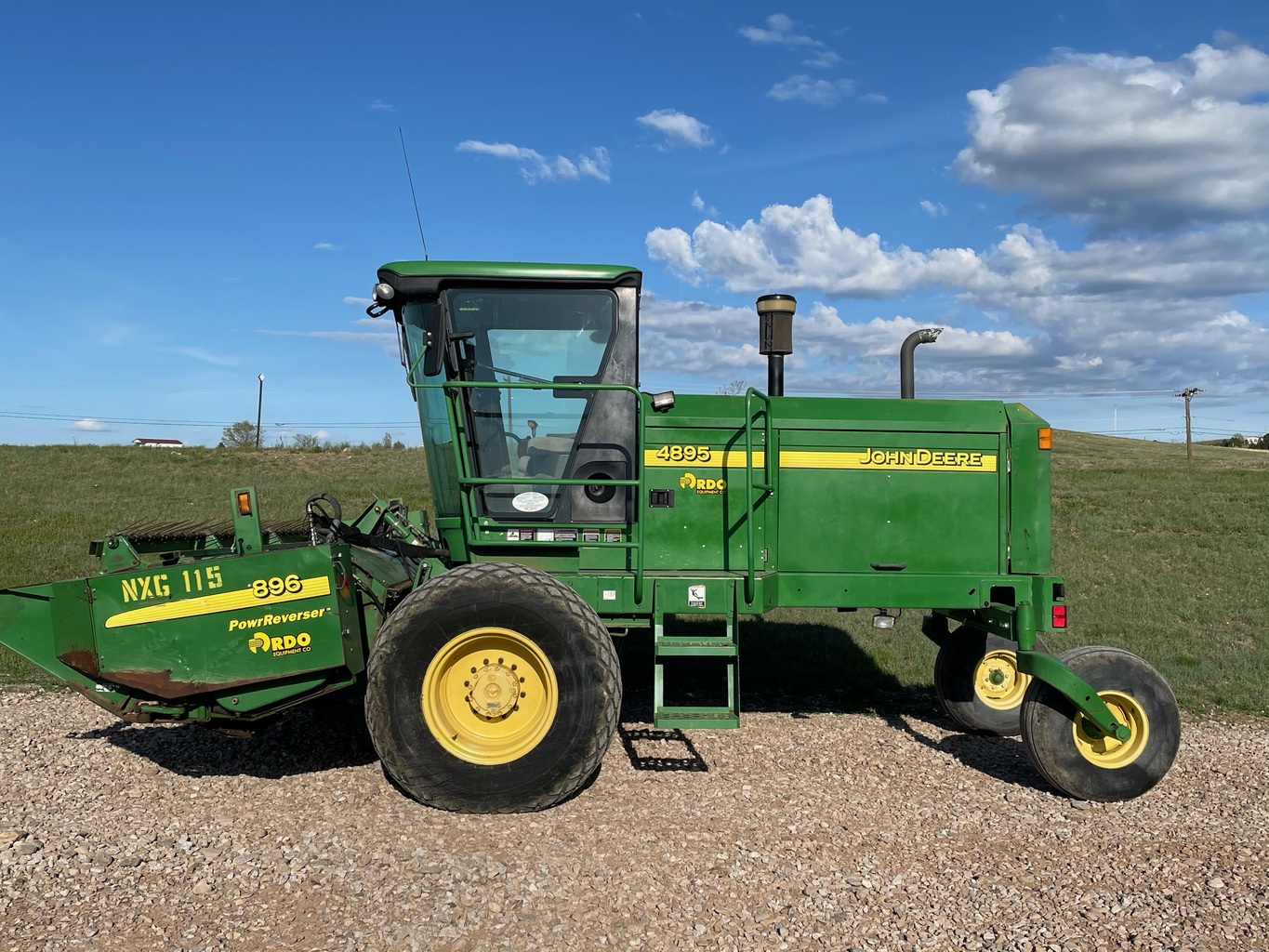 American Ag Video Auction | Lot 5000-1508 - '08 JD 4895 Windrower