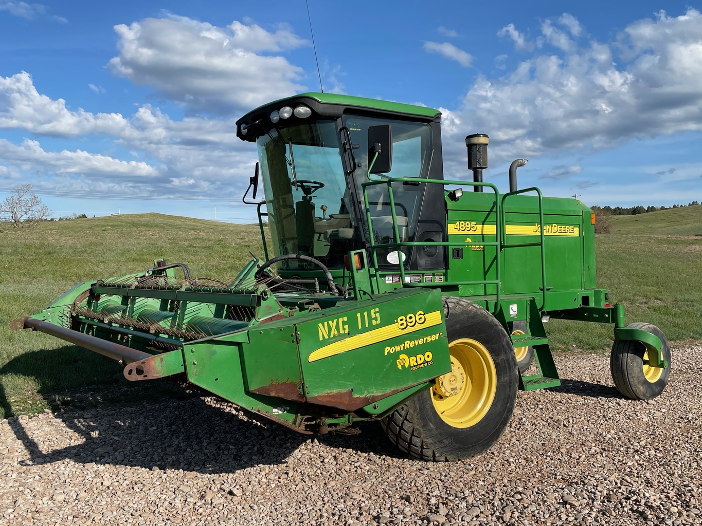 American Ag Video Auction | Lot 5000-1508 - '08 JD 4895 Windrower