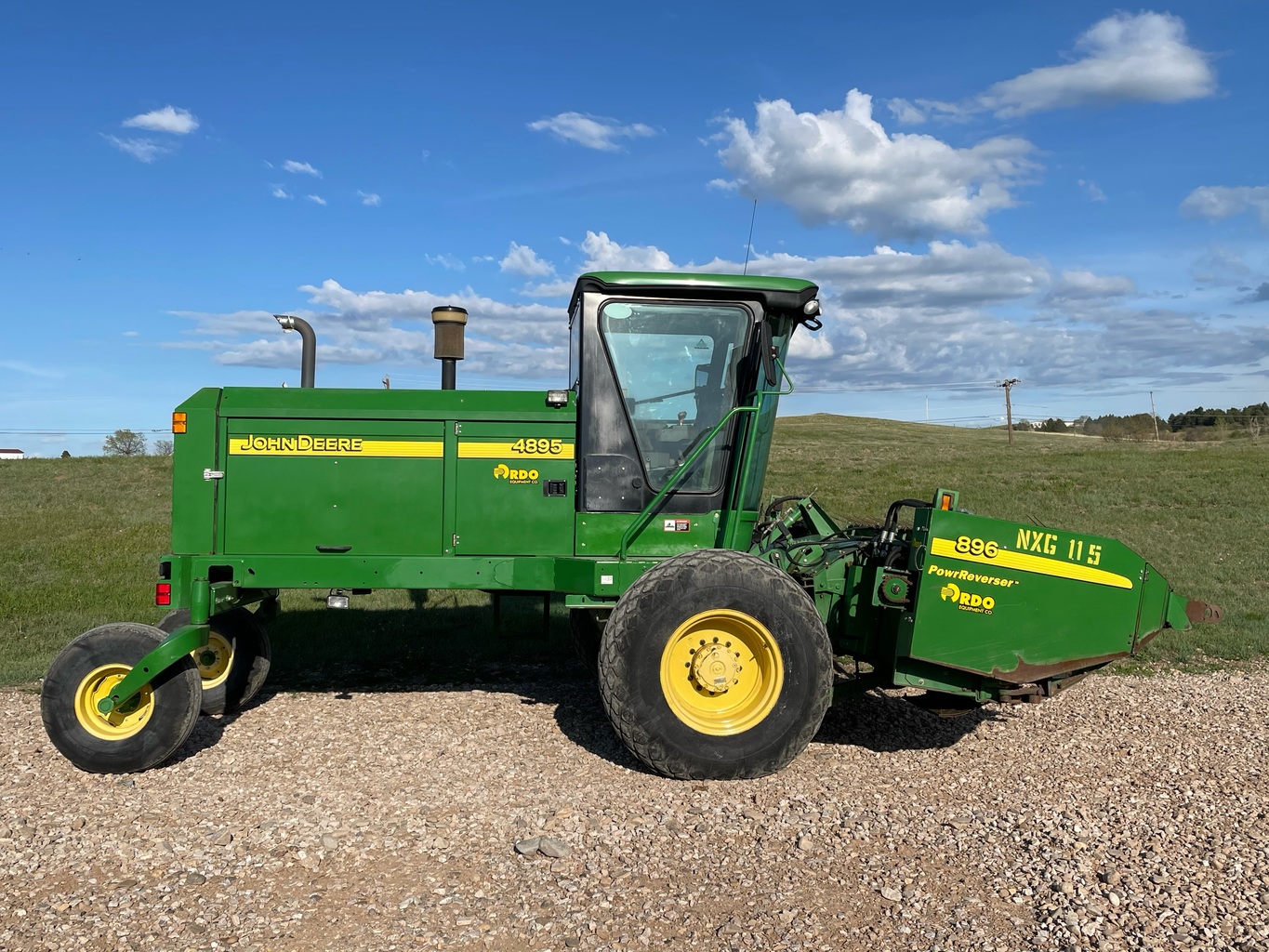 American Ag Video Auction | Lot 5000-1508 - '08 JD 4895 Windrower