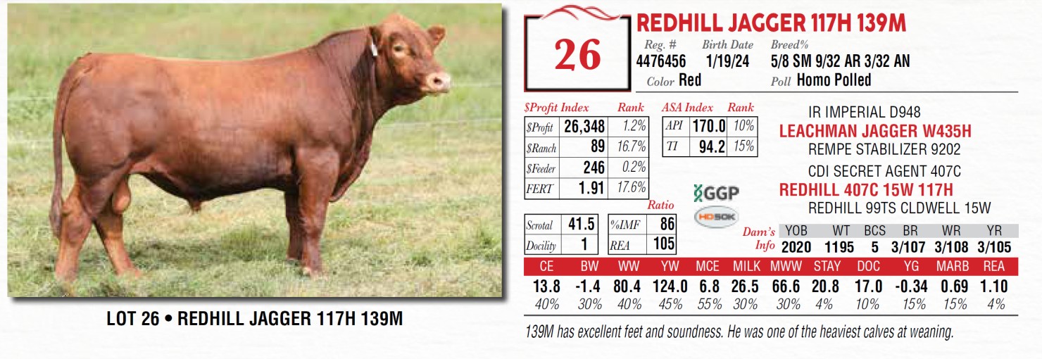 Lot 26: Red Hill Farms - Bulls & Females of Fall Sale | DVAuction