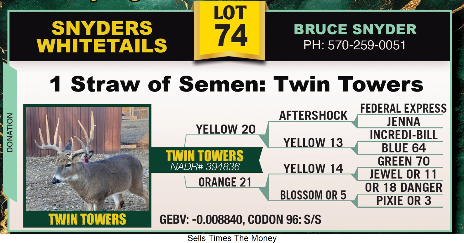 Lot 74: Minnesota Deer Farmers Association - 33rd Annual Banquet ...