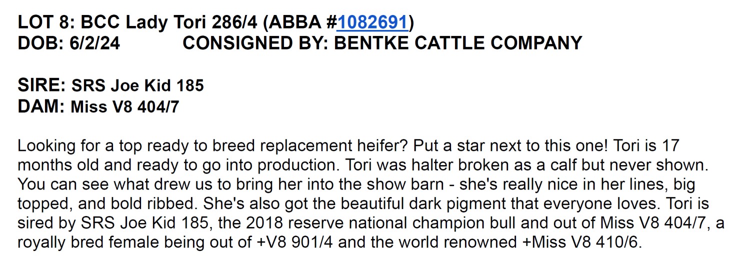 Lot 8: Broken Triangle Cattle Company - The Ranchers Winter Gathering ...