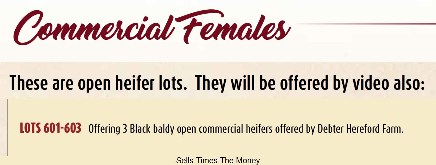 Lot c602: Debter Hereford Farm - 52nd Annual Production Bull Sale ...